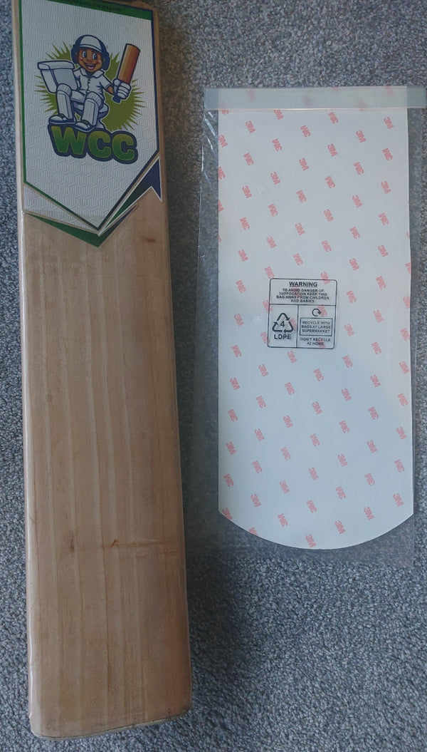 Cricket bat anti scuff sheet – Clear Face Protector | WC Cricket